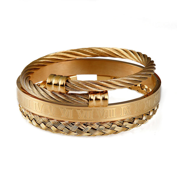 Golden Roman Rope Set - Shopapes Jewelry